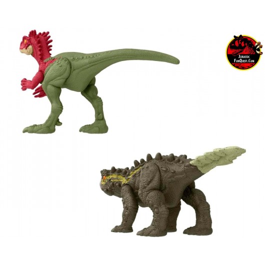 Jurassic World Epic Evolution Danger Pack Eoraptor vs. Stegouros