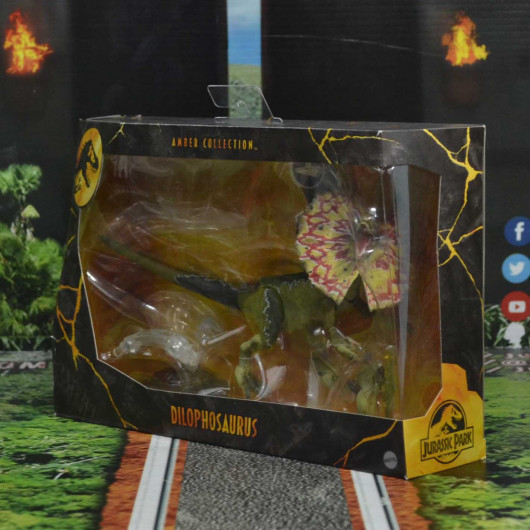 Jurassic World Amber Collection Dilophosaurus Mattel | Jurassic Fan Quest