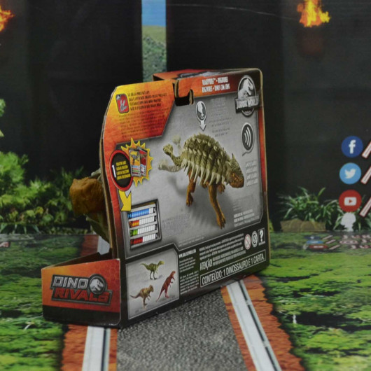 Jurassic World Dino Rivals Roarivores Ankylosaurus Mattel Jurassic Fan ...