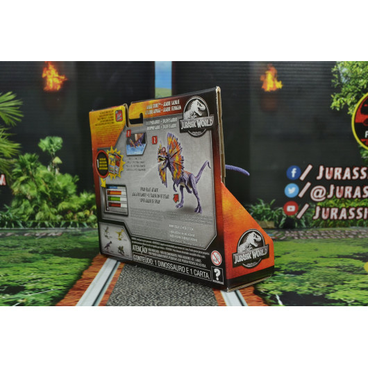 Jurassic World Dino Rivals Savage Strike Dilophosaurus Mattel Jurassic ...