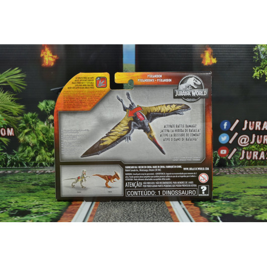 Jurassic World Dino Rivals Battle Damage Pteranodon Mattel | Jurassic ...
