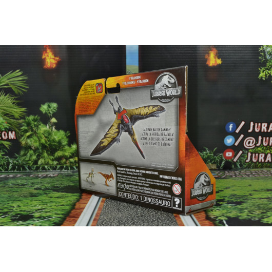 Jurassic World Dino Rivals Battle Damage Pteranodon Mattel | Jurassic ...