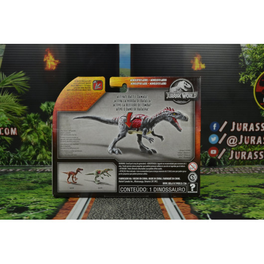 Jurassic World Dino Rivals Battle Damage Monolophosaurus Mattel ...