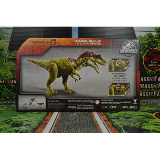 Jurassic World Dino Rivals Battle Damage Albertosaurus Mattel Jurassic ...