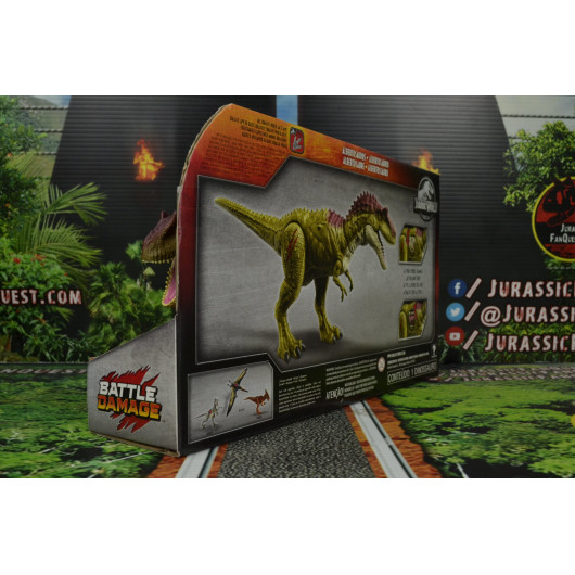 Jurassic World Dino Rivals Battle Damage Albertosaurus Mattel Jurassic ...