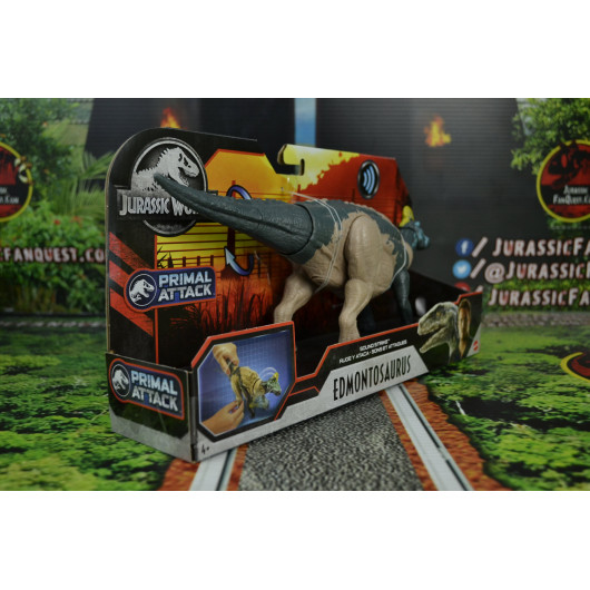Jurassic World Primal Attack Sound Strike Edmontosaurus Mattel Jurassic ...