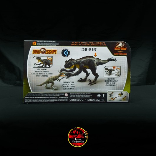 Jurassic World Camp Cretaceous Slash ‘N Battle Scorpios Rex Dino Escape ...