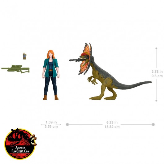 Jurassic World Dominion Human Pack Claire & Dilophosaurus